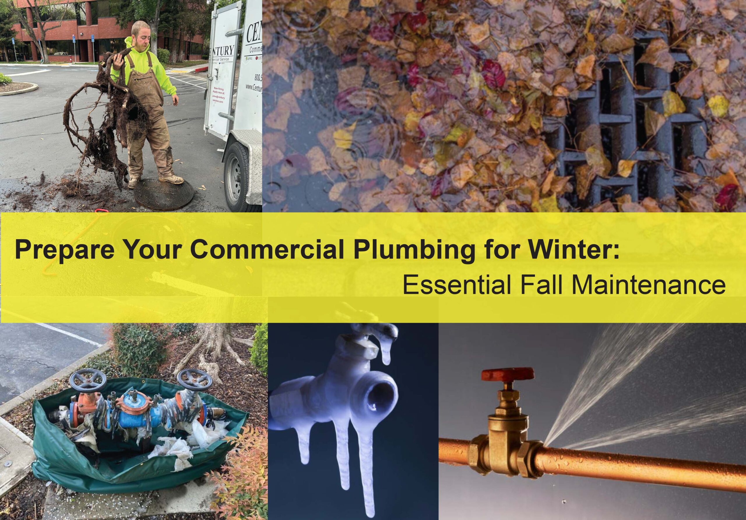 Commercial Plumbing Fall Maintenance Stockton - Century Commercial Service